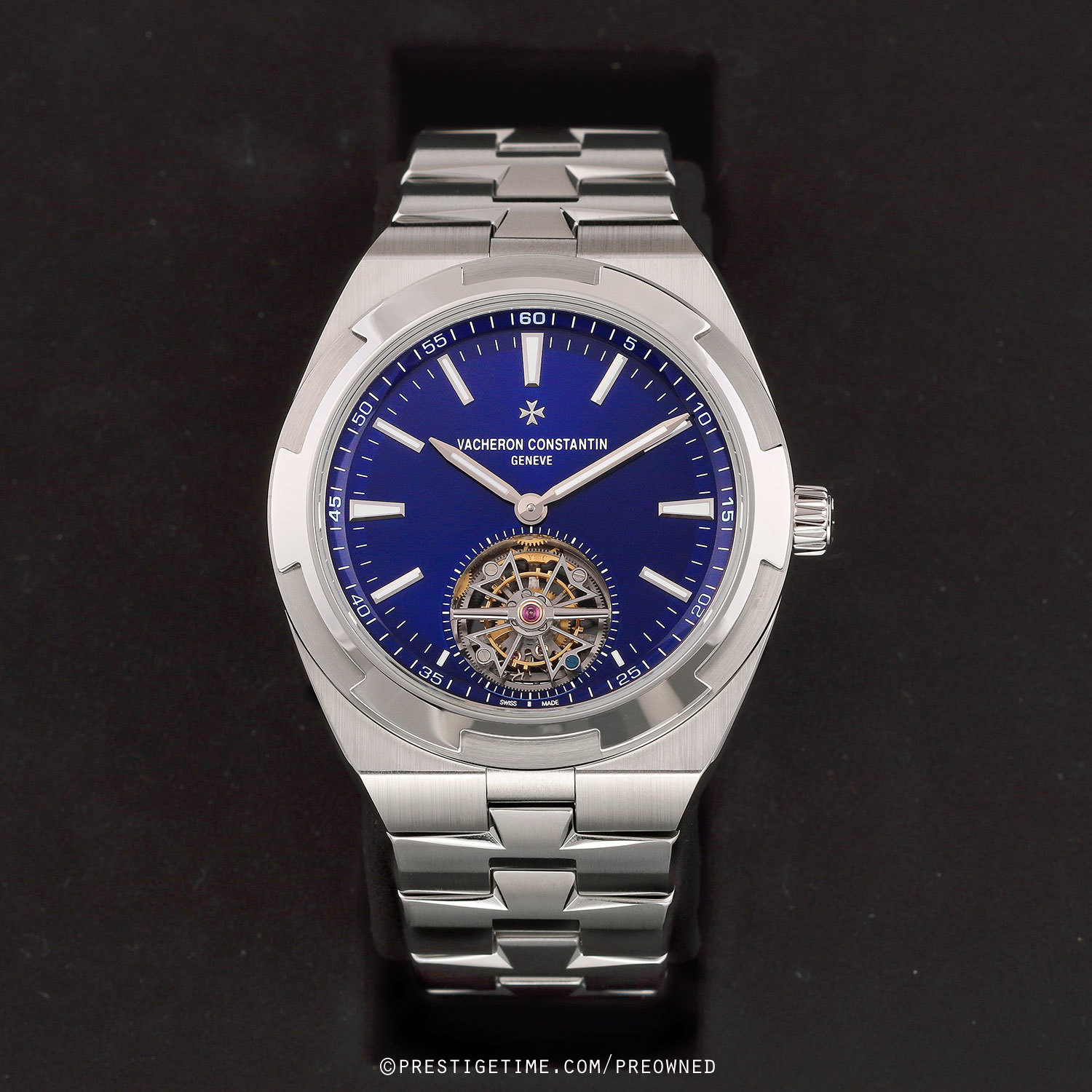 Pre-owned Vacheron Constantin Overseas Tourbillon Automatic 42.5mm 6000v/110a-b544